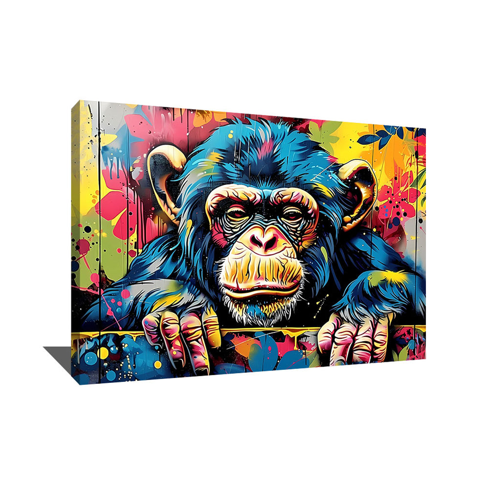 Tableau Singe Multicolore | Alessio Cacciatore