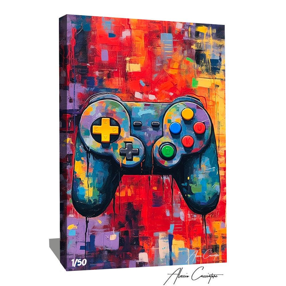 Street Art Gamer Painting | Alessio Cacciatore