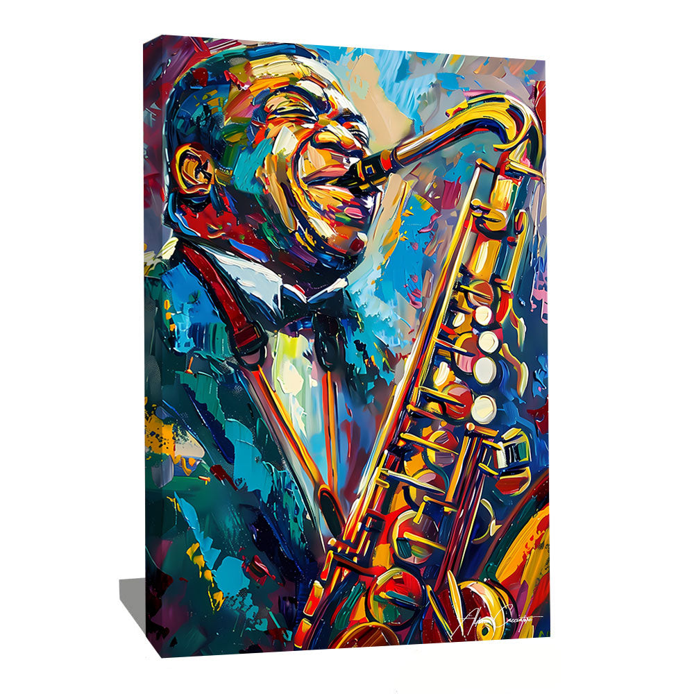 Louis Armstrong painting | Alessio Cacciatore