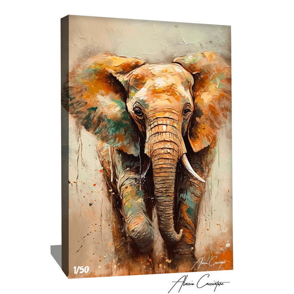 Tableau Éléphant Bébé | Alessio Cacciatore